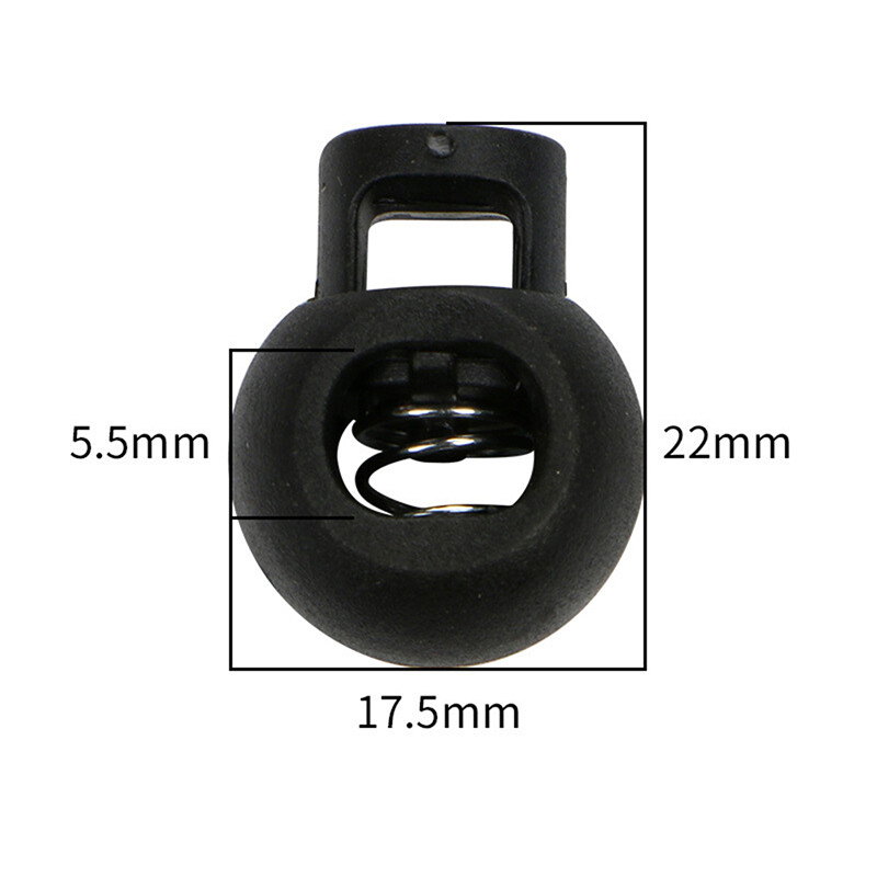 50PCS Rope Cord Locks Clip Round Shape Luggage Lanyard Stopper Home ...