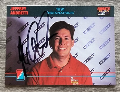 Jeffrey Andretti Signed 1992 Andretti Racing Card #84 Auto Indy Car ...