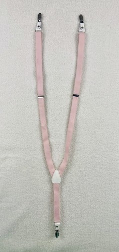 Vesuvio Napoli Solid Pink Y Shape Back Suspenders Elastic, Clip 4597 | eBay