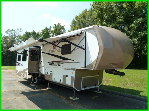 2013 Redwood RW38BR Fifth Wheel 39' Sleeps 2 3 Slide Outs 4 Awnings Stk ...