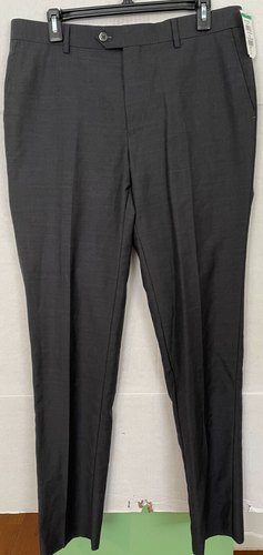 ZANETTI TROUSER PANTS MENS SIZE 34 S GRAY RAW HEM NWOT | eBay