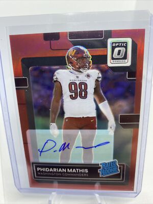 2022 DONRUSS OPTIC 268 PHIDARIAN MATHIS RED RATED ROOKIE AUTO /75 ...
