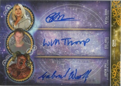 PIPER/THORP/WOOLF Triple Autograph trading card- DOCTOR WHO Signature ...