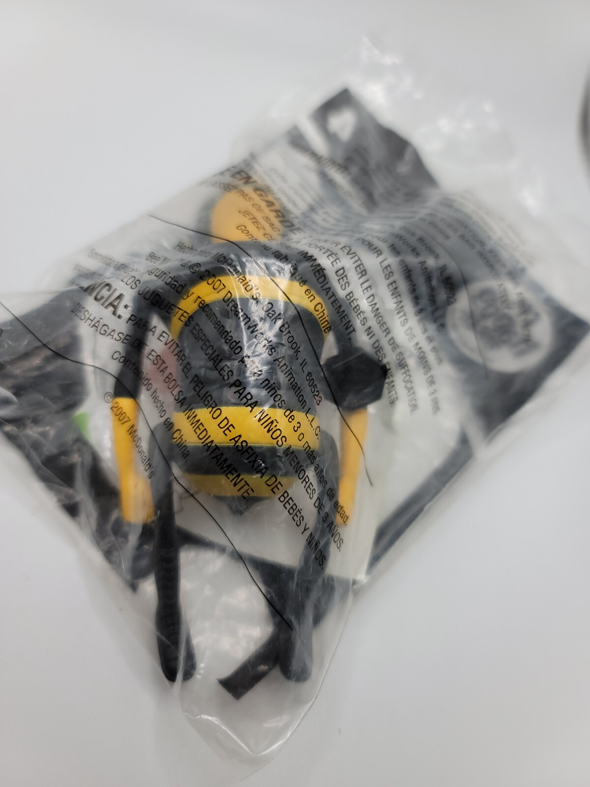2007 Dreamworks Bee Movie POLLEN JOCK JACKSON McDonald's Happy Meal Toy ...