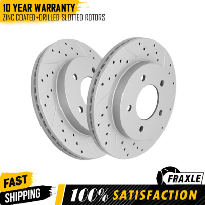 Front Drilled Slotted Disc Brake Rotors for 1997 - 2004 Ford F-150 ...