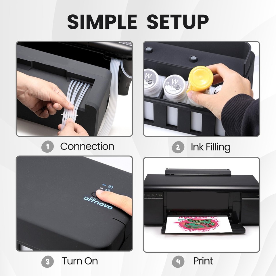 CISS DTF White Ink Circulation System, Upgraded Extension CISS Ink Tube ...