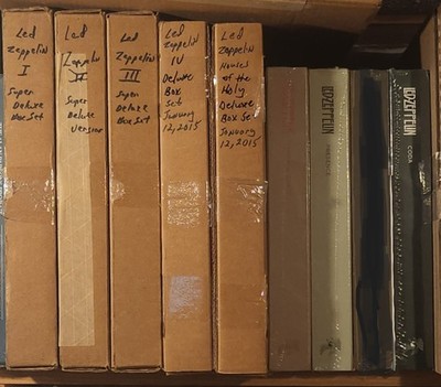 LED ZEPPELIN - NINE OF THE SUPER DELUXE BOX SETS STILL SEALED! FREE ...