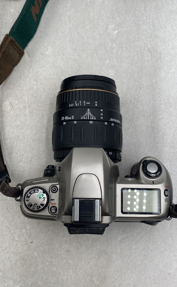 Nikon N65 Silver Black Multi Coated Lens 35mm SLR Film Camera With Case ...
