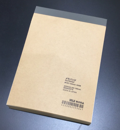 [MUJI] Note Pad 14X10 cm/200 sheets made in Japan | eBay