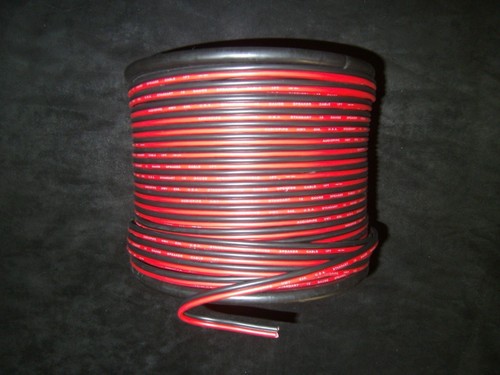 16 GAUGE 100 FT RED BLACK ZIP WIRE AWG CABLE POWER GROUND STRANDED ...