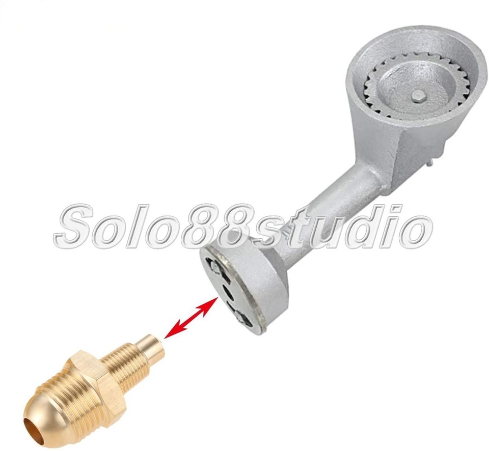 2x Propane Orifice Adapter Connector Tube Fitting 3/8" Flare 1/8" Mnpt ...