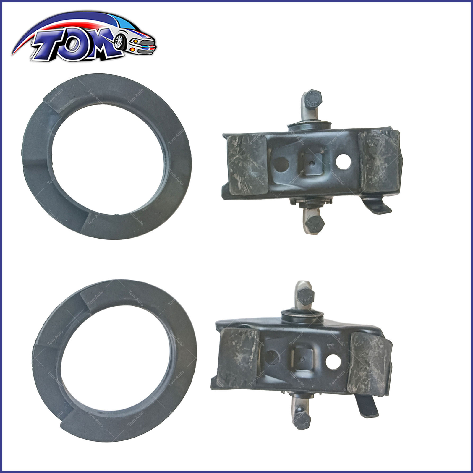 4Pc Spring Seat Saddles Coil Spring Perches Insulator Kit for Ford ...