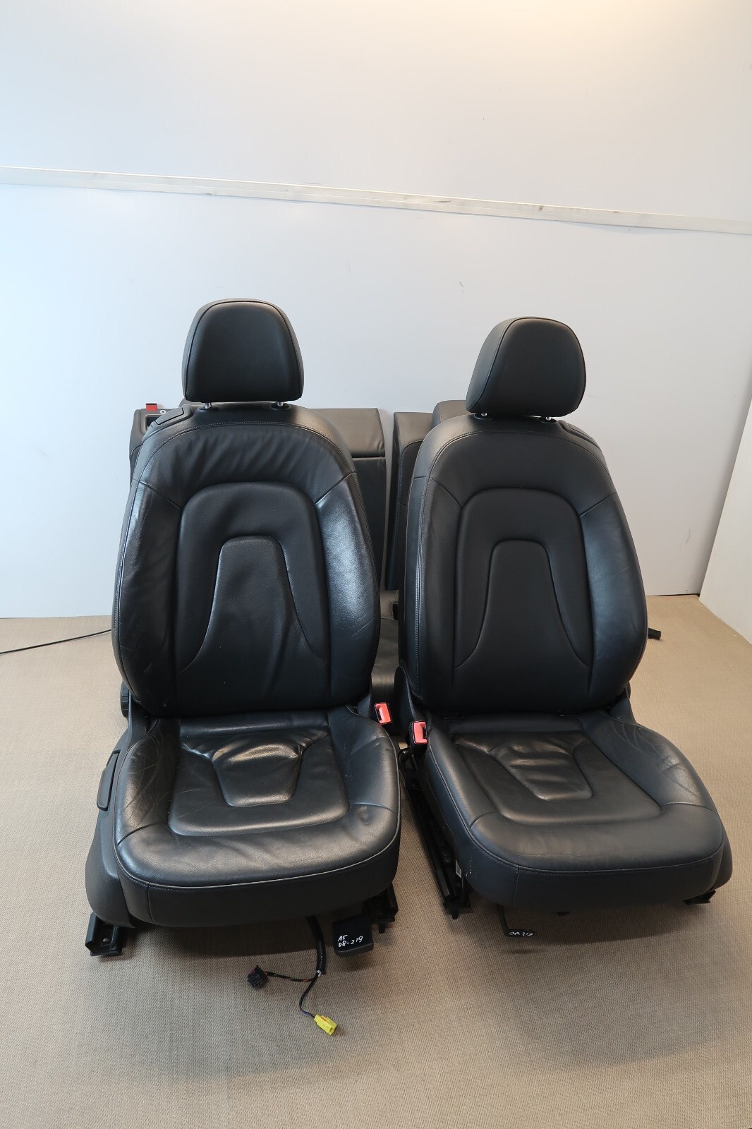 AUDI A5 MK1 8T 2007-2011 FRONT AND REAR SEATS BLACK LEATHER | eBay UK
