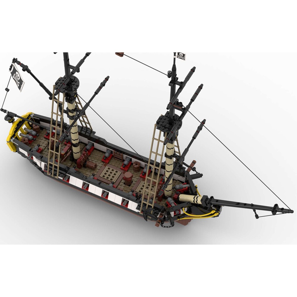 MOC-76499 Brig / 18-gun Flush-deck Brig-sloop for Pirates Theme 1690 ...