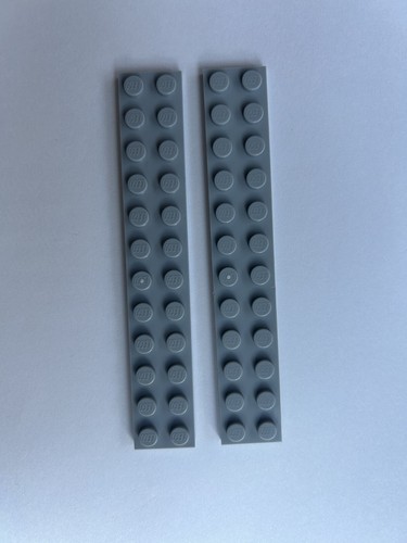 LEGO Lot of 2 Light Bluish Gray 2x12 Flat Building Plate Pieces new | eBay