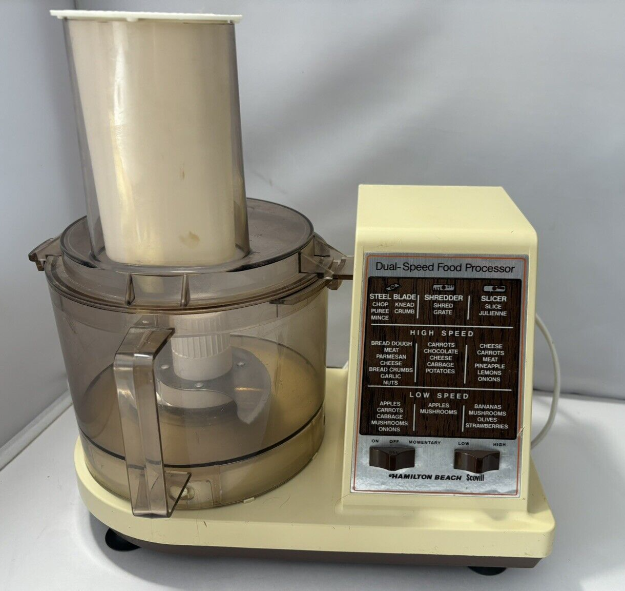 Hamilton Beach Dual-Speed Food Processor Model 702-4 Tested working | eBay