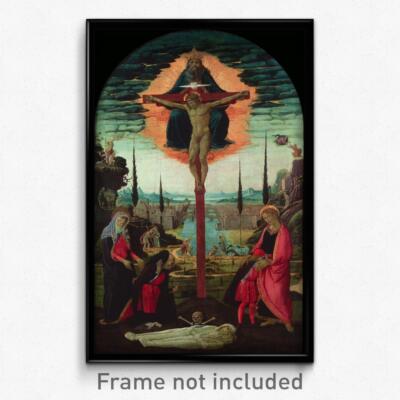 Jacopo del Sellaio - Votive Altarpiece- the Trinity, the Virgin, St ...