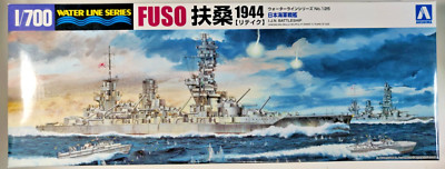 Aoshima-Japanese Navy Battleship Fuso-1/700 scale -Water Line Series No ...