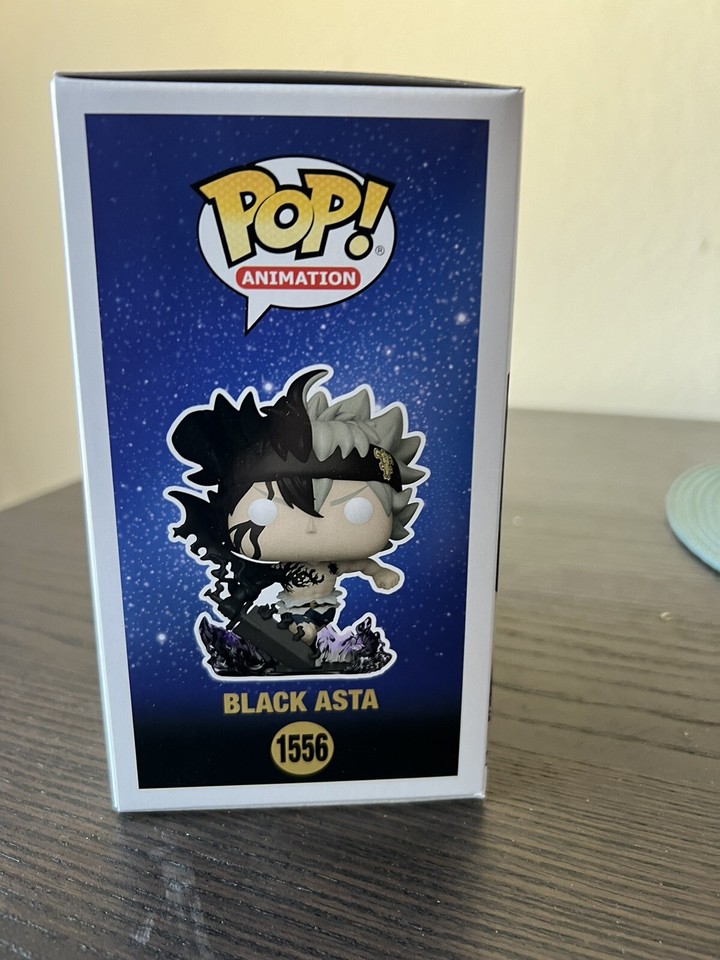 EXCLUSIVE GLOW Black Asta Funko Pop #1556 Animation Anime Manga TV ...