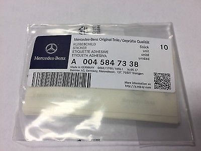 Mercedes Windshield Glass Decal Sticker Signature Signed By Daimler ...