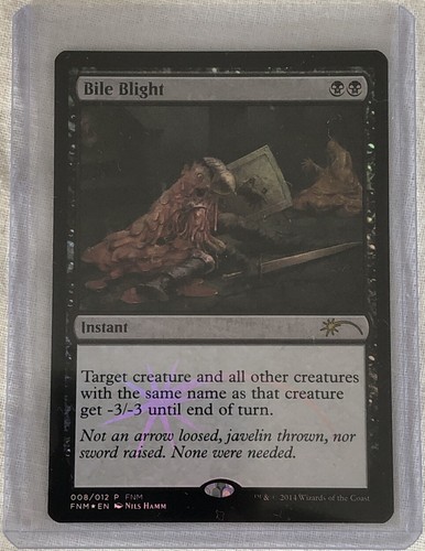 MTG Magic The Gathering Bile Blight FNM Foil Promo Single Card | eBay