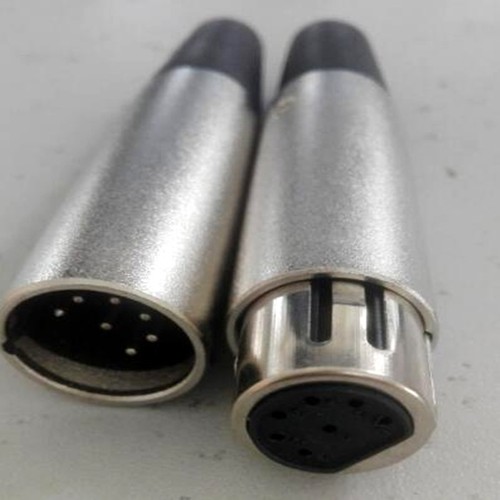 Pair 7 Pin XLR Male + Female Connector Plug Adapter | eBay