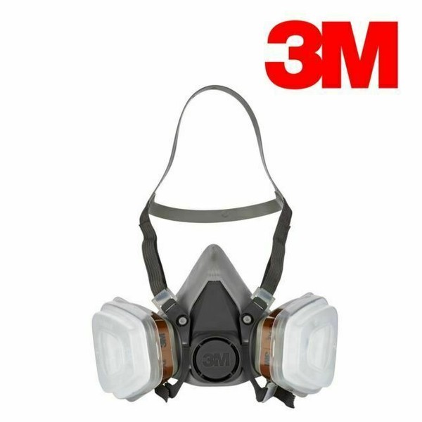 3M 6002C Spray Paint Respirator Half-Mask with Removable Filters A2P2 ...