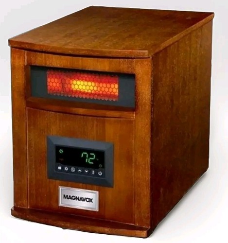 Magnavox 8 Element Infrared Heater Wood Cabinet - Portable Heater ...