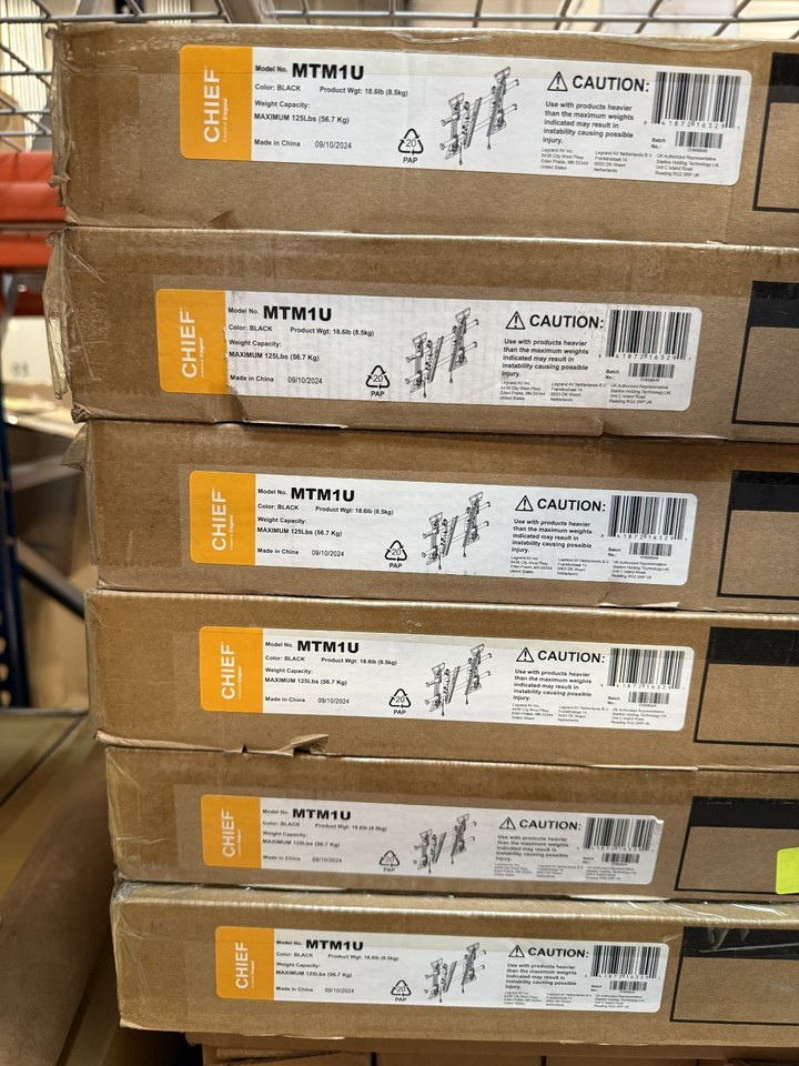 Chief MTM1U Medium Fusion Micro-Adjustable Tilt Wall Mount New In Box ...