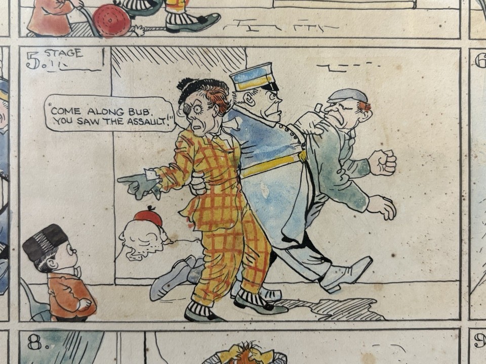🔥 RARE Vintage O.G. 1910 LITTLE JIMMY Betty BOOP Comic Strip Art ...