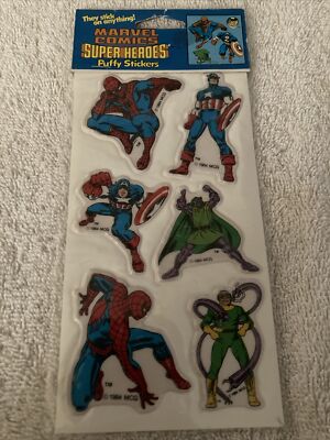 Vintage 1984 Marvel Comics - Super Heroes Puffy Stickers - New Sealed ...