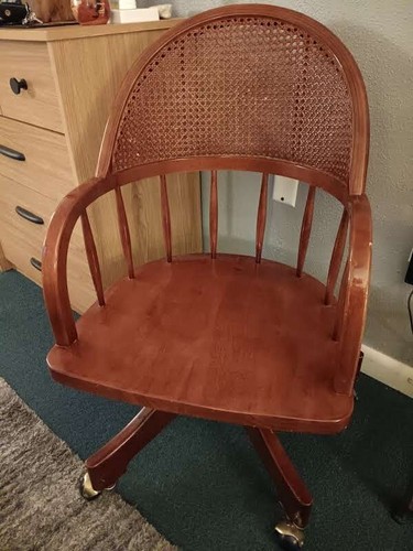 Bombay Company 1997 Cherry Wood Caned Back Chair | eBay