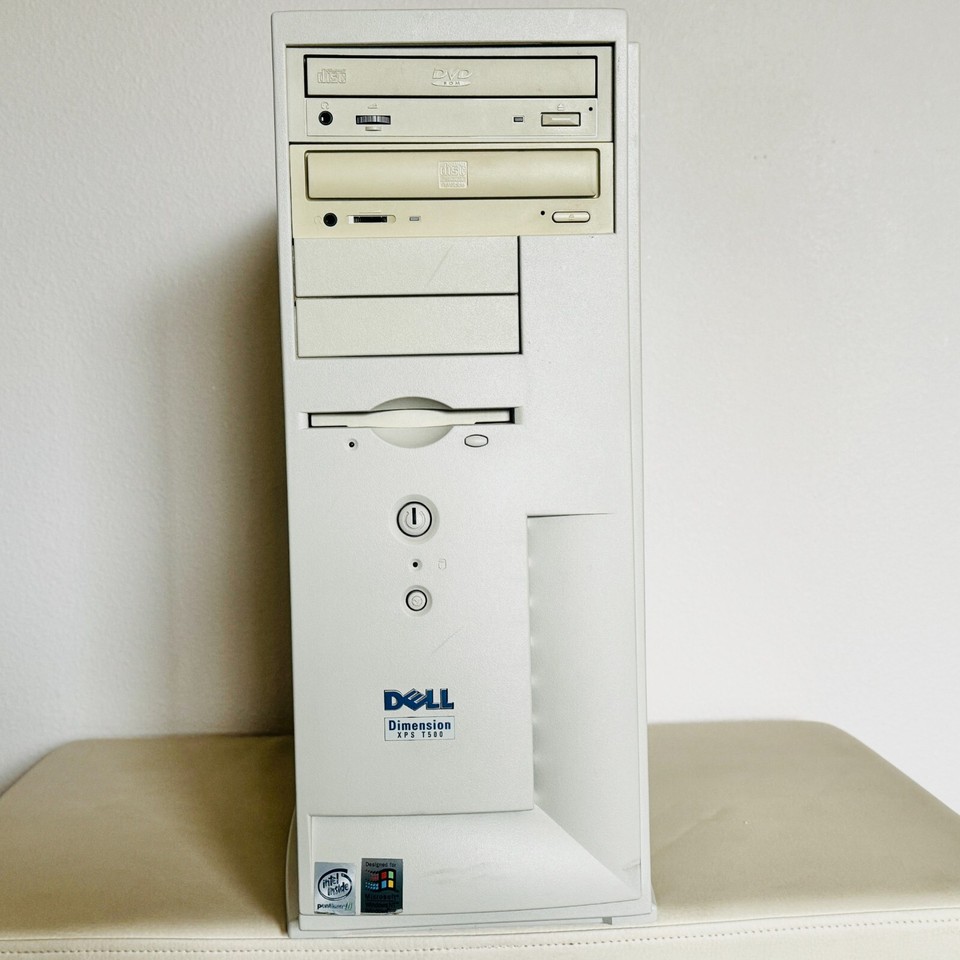 Dell Dimension XPS T500 Pentium III 500mhz 80GB Windows 98SE 3DFX ...