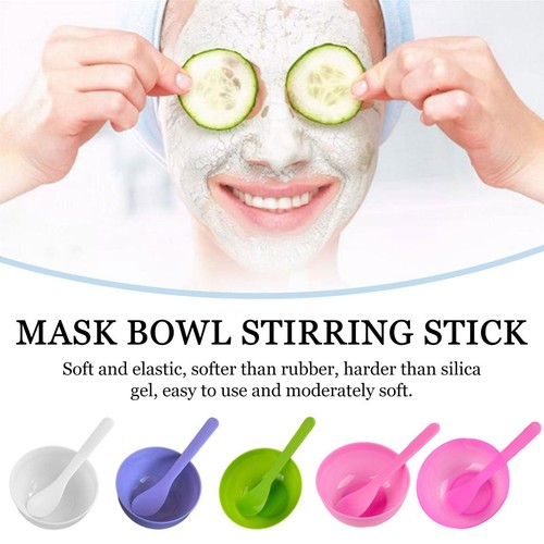 DIY Mask Tool Kit Face Mask Mixing Set Facial Care Bowl Brush Sticks ...