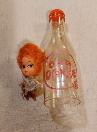 Vintage 1960s Mattel Liddle Kiddles Kola Olivia Orange Doll in Bottle ...