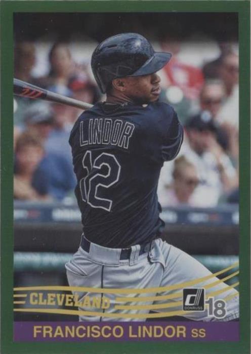 2018 Panini Donruss - Retro 1984 Francisco Lindor #234 Holo-Green for ...
