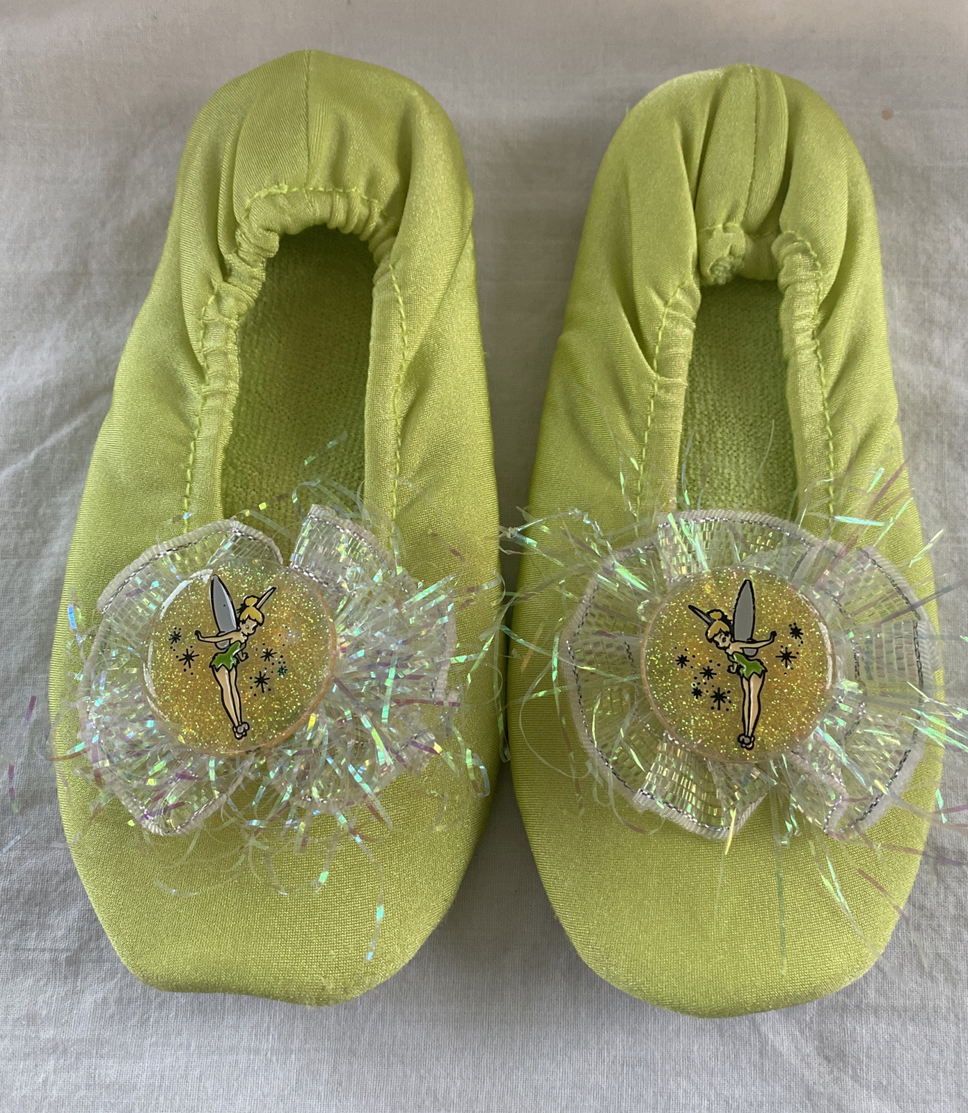 Disney Store Tinkerbell Costume Slippers Girls Size 11/12 | eBay