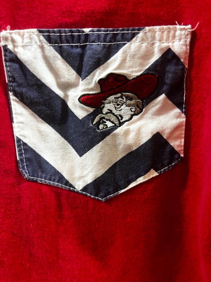 Vtg Ole Miss Rebels Colonel Rebel Pocket Logo Comfort Colors MEDIUM ...