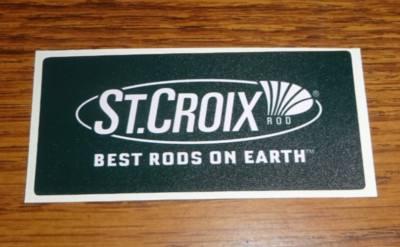 St. Croix "Best Rods On Earth" Vinyl Decal Sticker, 4.5"L x 2"W, Blk ...