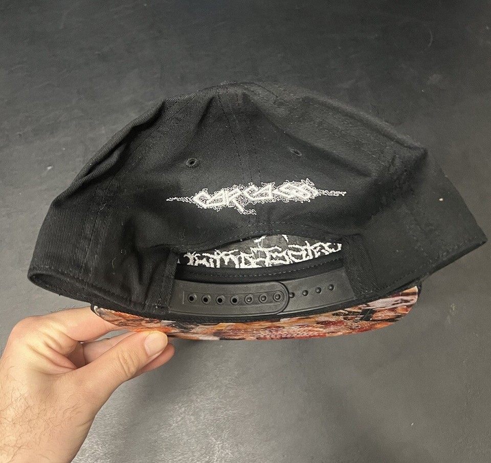 Carcass I Reek of Putrefaction Snapback Hat Death Metal Melodic ...