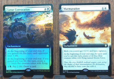 MTG 2x Lot BLOOMBURROW Lunar Convocation FOIL - Murmuration FULART NM ...