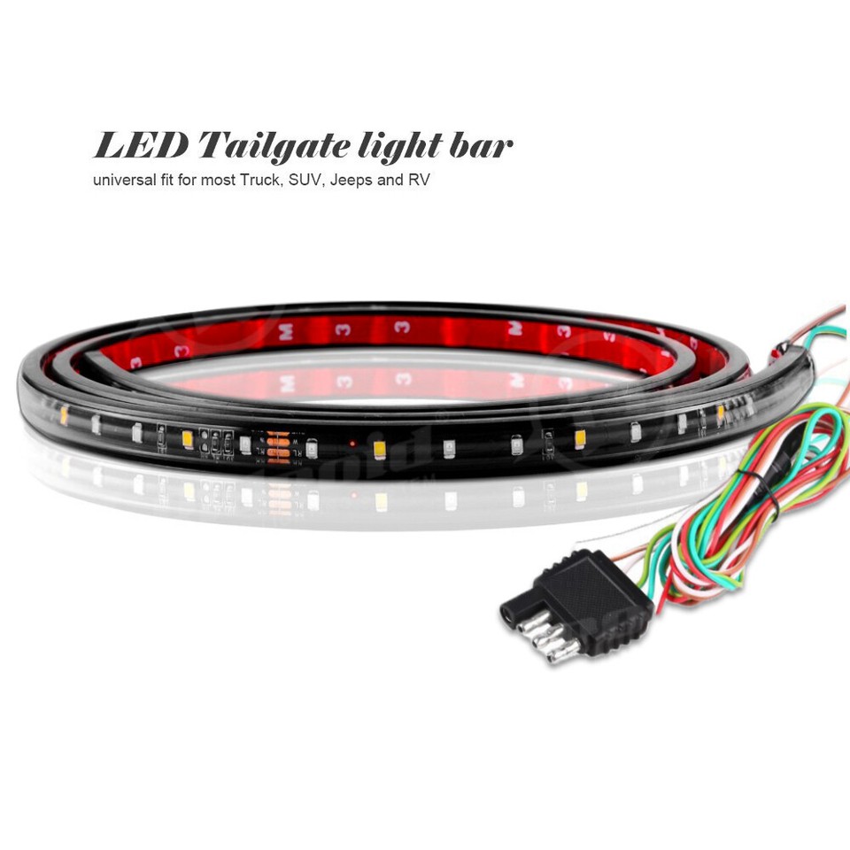 60" LED Strip Tailgate Light Bar Reverse Brake Signal For Chevy Ford ...