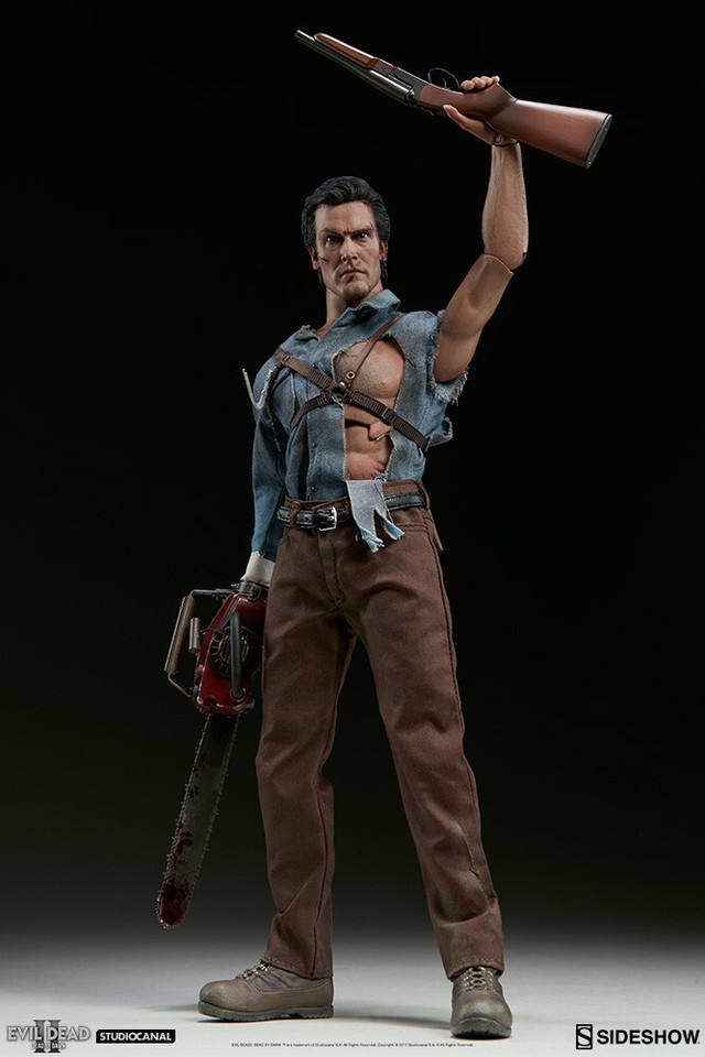 EVIL DEAD II ASH WILLIAMS BRUCE CAMPBELL SIDESHOW 1/6 FIGURE DIORAMA ...