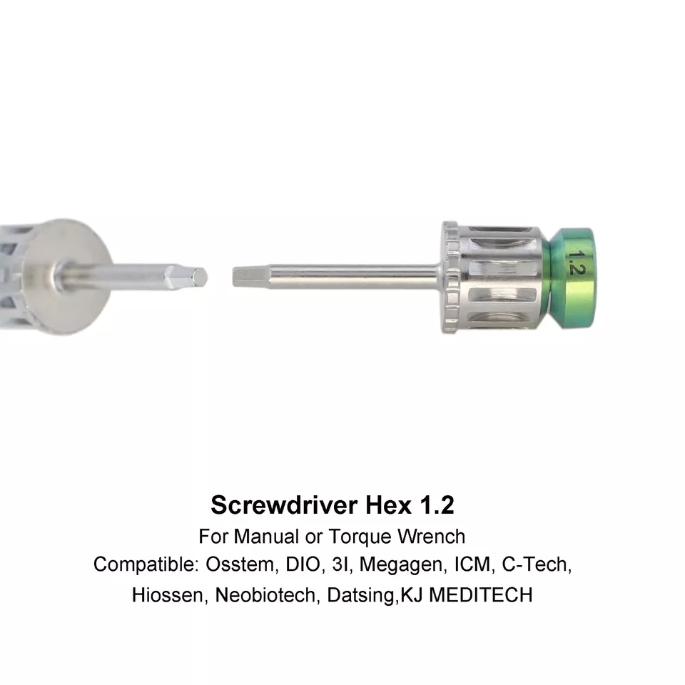 Implant Screwdriver Hand Drivers Torque Wrench 1.2mm Osstem 3I Astra ...