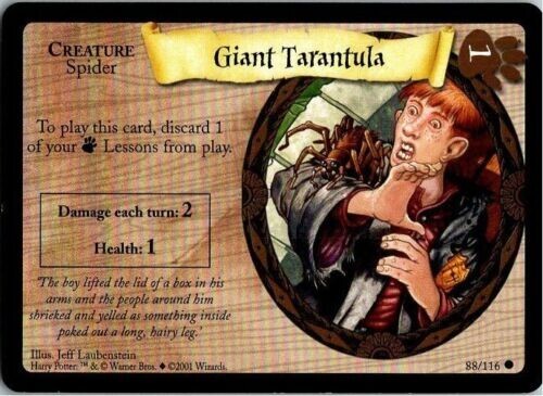 Giant Tarantula 88/116 Light Play Harry Potter TCG DNA GAMES | eBay