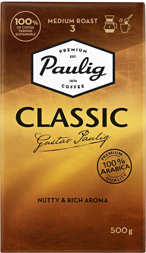PAULIG CLASSIC Ground Coffee Nutty & Rich Aroma 100% Arabica 500g 17 ...