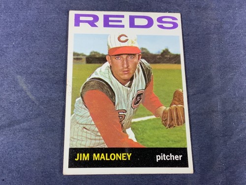 V4-48 BASEBALL CARD - JIM MALONEY CINCINNATI REDS - 1964 TOPPS - CARD ...