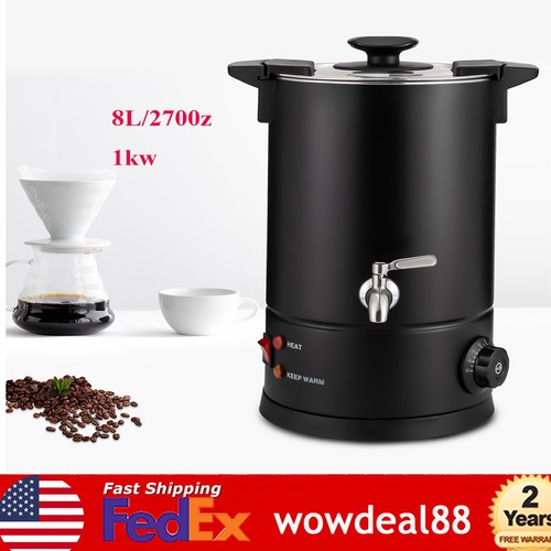 8L Commercial Coffee Urn Machine Maker Large Office Dispenser Brewer ...