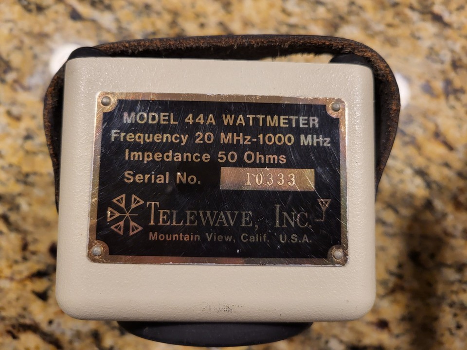 Telewave Model 44A 20-1000 Mhz RF Wattmeter.Used , Tested, Excellent ...