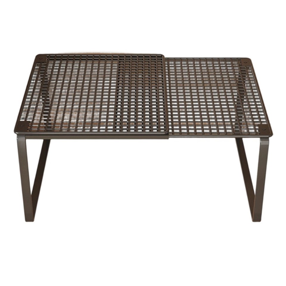 Metal Stackable Storage Rack for Cabinets Adjustable Expandable ...